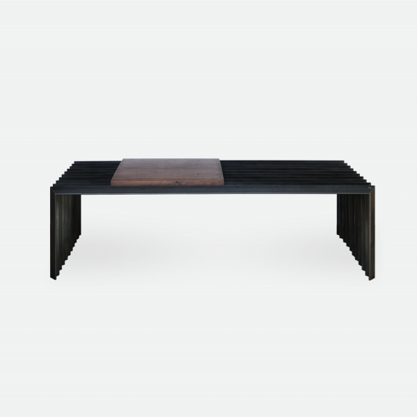 Corrugated Bench in Stainless Steel by J Liston Design - Coup DEtat