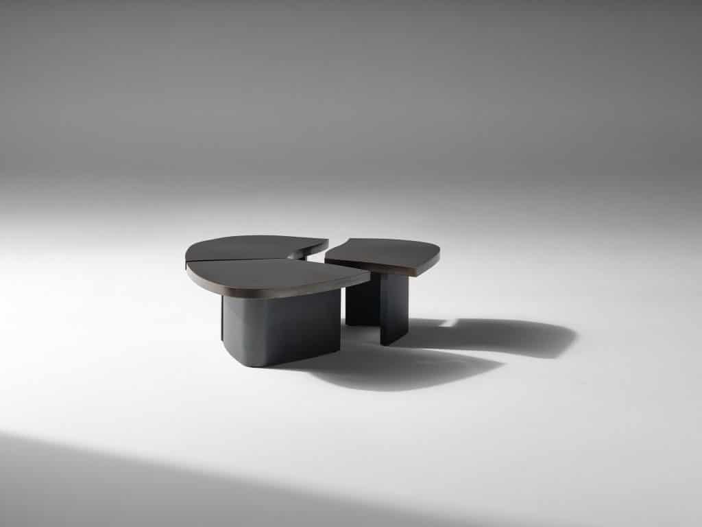 Trefle (Clover) Tables in Anthracite Bronze by Douglas Fanning - Coup DEtat